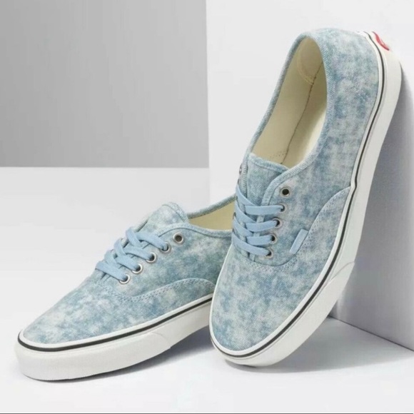 Vans | Shoes | Vans Denim Destroyed Sky Blue Sneaker Shoes New | Poshmark